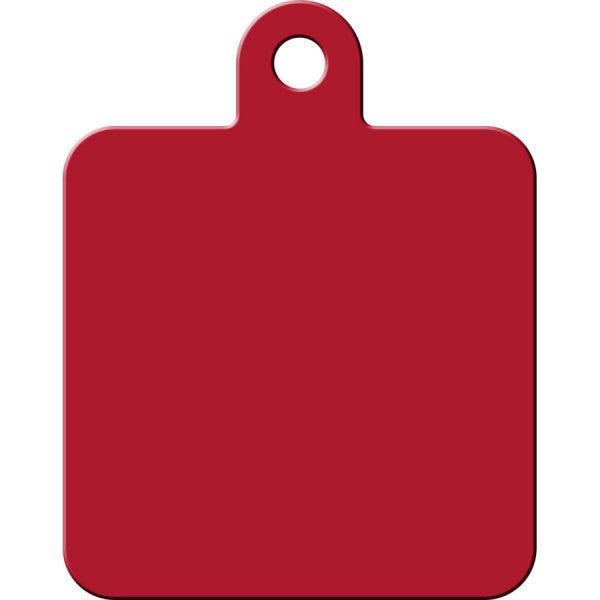 Hello My Name is Woof Square Dog Tag, Large – Quick-Tag