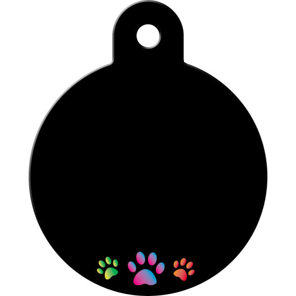 Multi Color Paw Print Dog Tag – Quick-Tag
