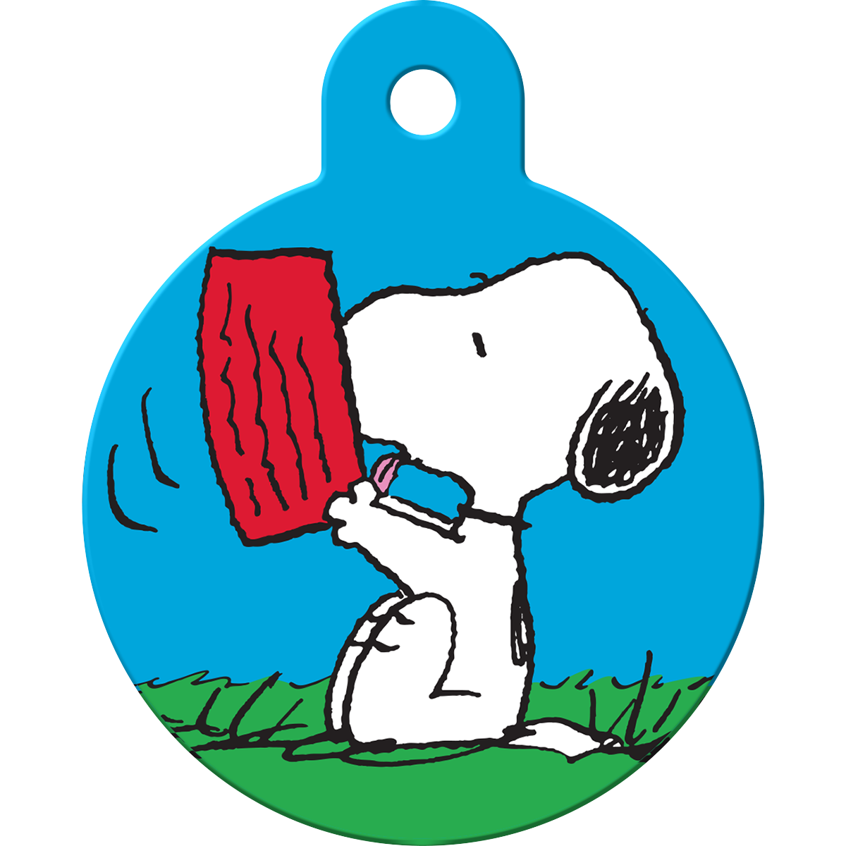 Snoopy Bowl Pet ID Tag, Large Circle – Quick-Tag