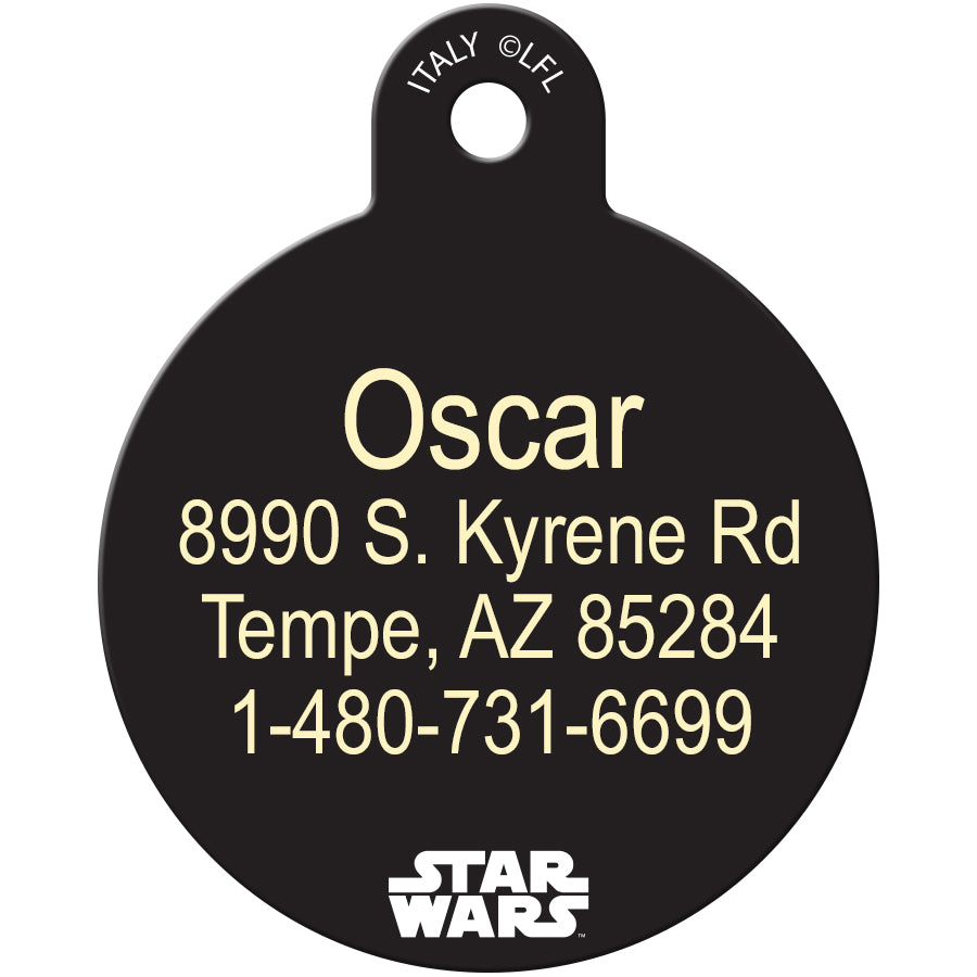 Darth Vader & Stormtrooper Large Circle Star Wars Pet ID Tag – Quick-Tag