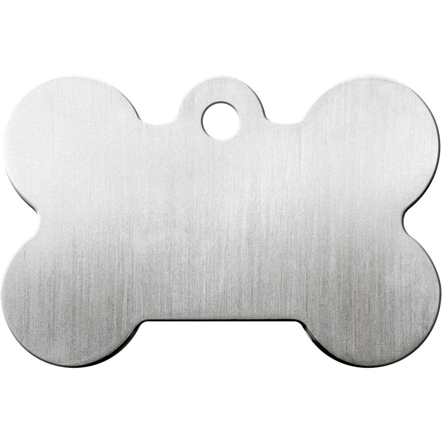Medium Bone Shape Dog Tag with Plated Brass – Quick-Tag