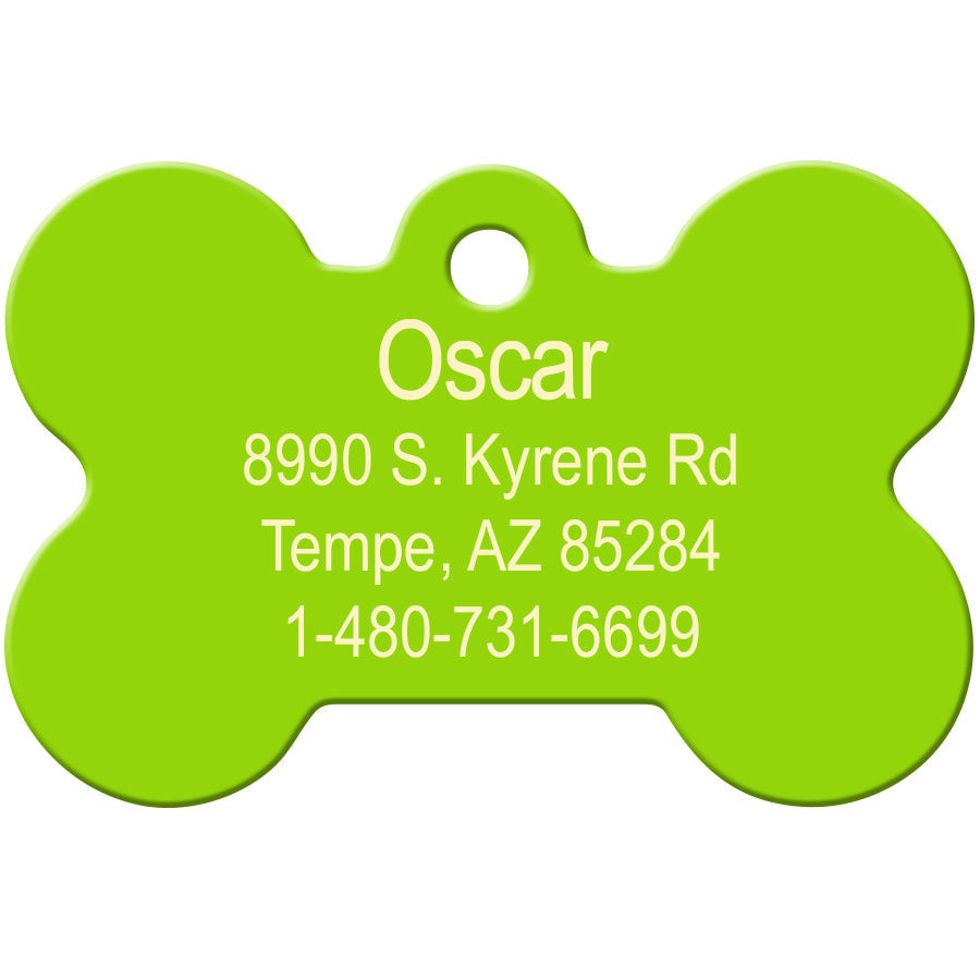 Chevron Dog Tag, Medium Bone – Quick-Tag