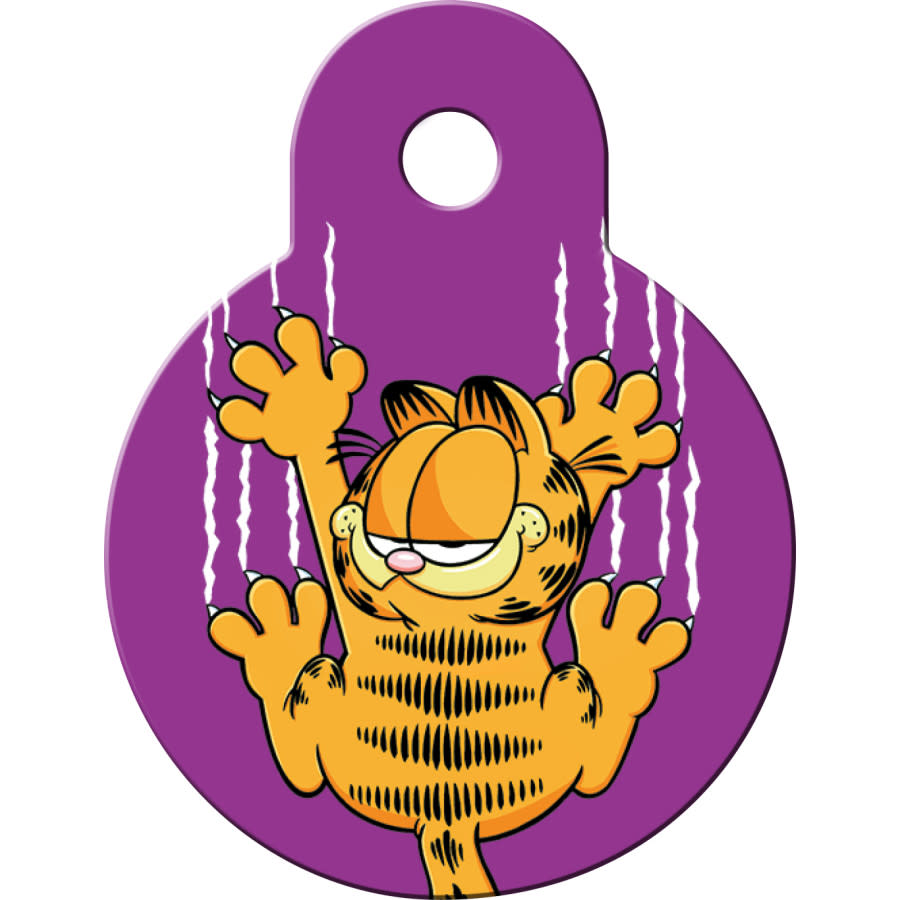 Garfield Wall Scratches Pet ID Tag, Small Circle – Quick-Tag