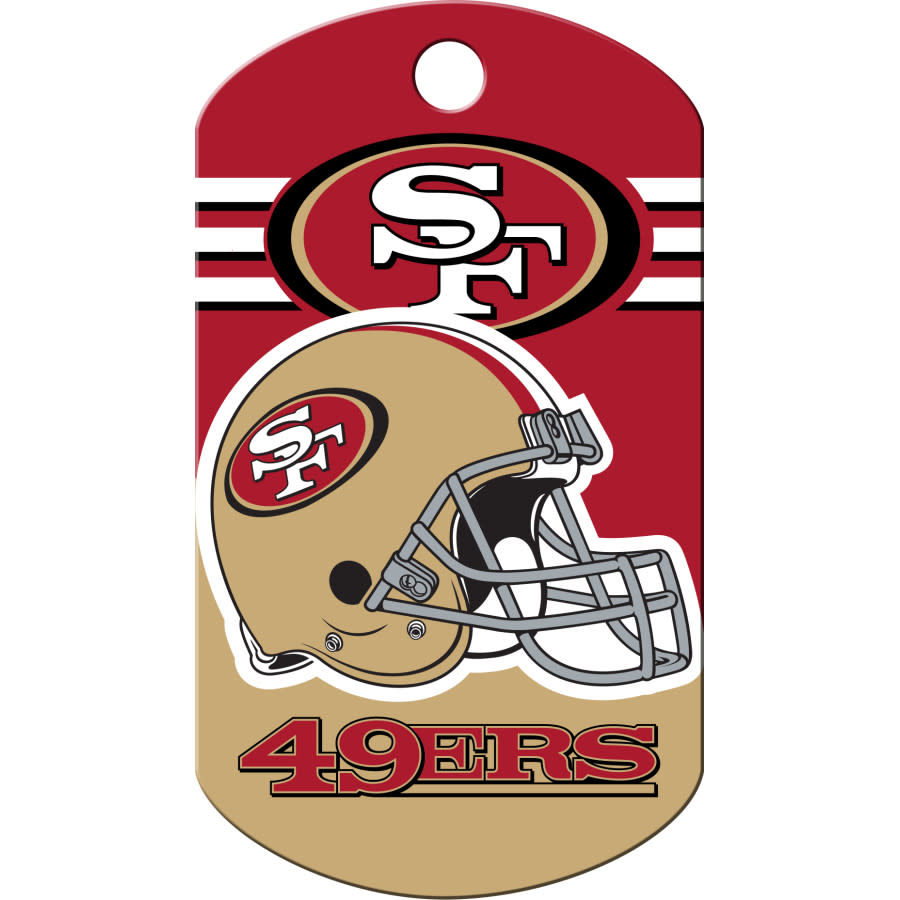 San Francisco 49ers Dog Tag, Military Shape – Quick-Tag