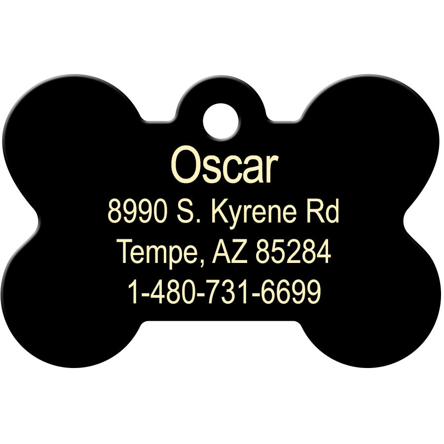 Ohio State Buckeyes Dog Tag, Medium Bone – Quick-Tag
